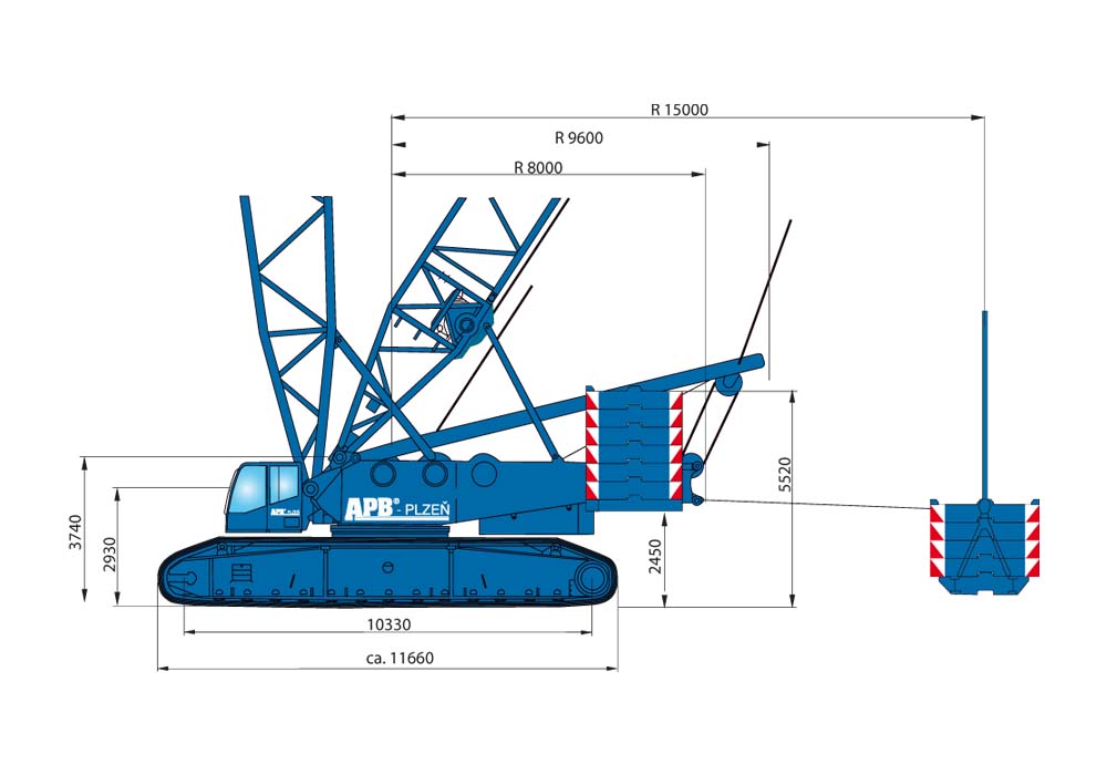 Demag CC-2800 crane
